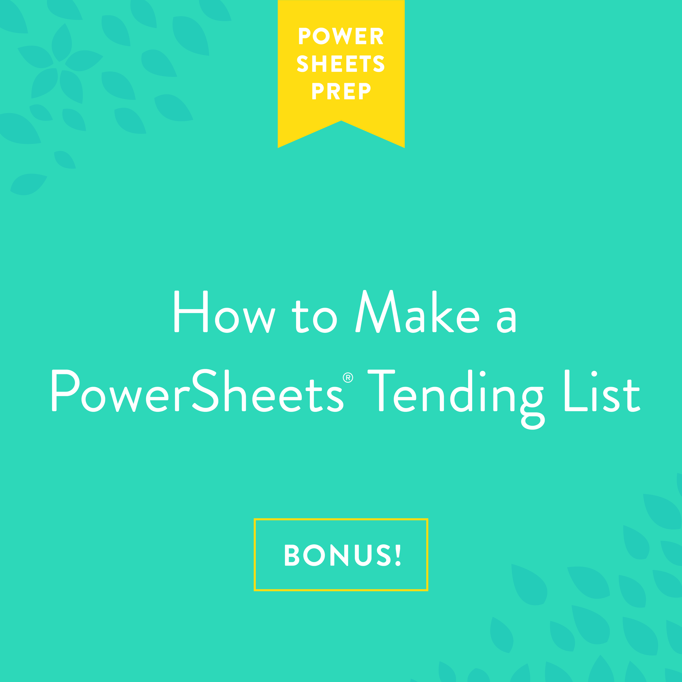 Part Six: How To Make a Monthly Tending List – Cultivate