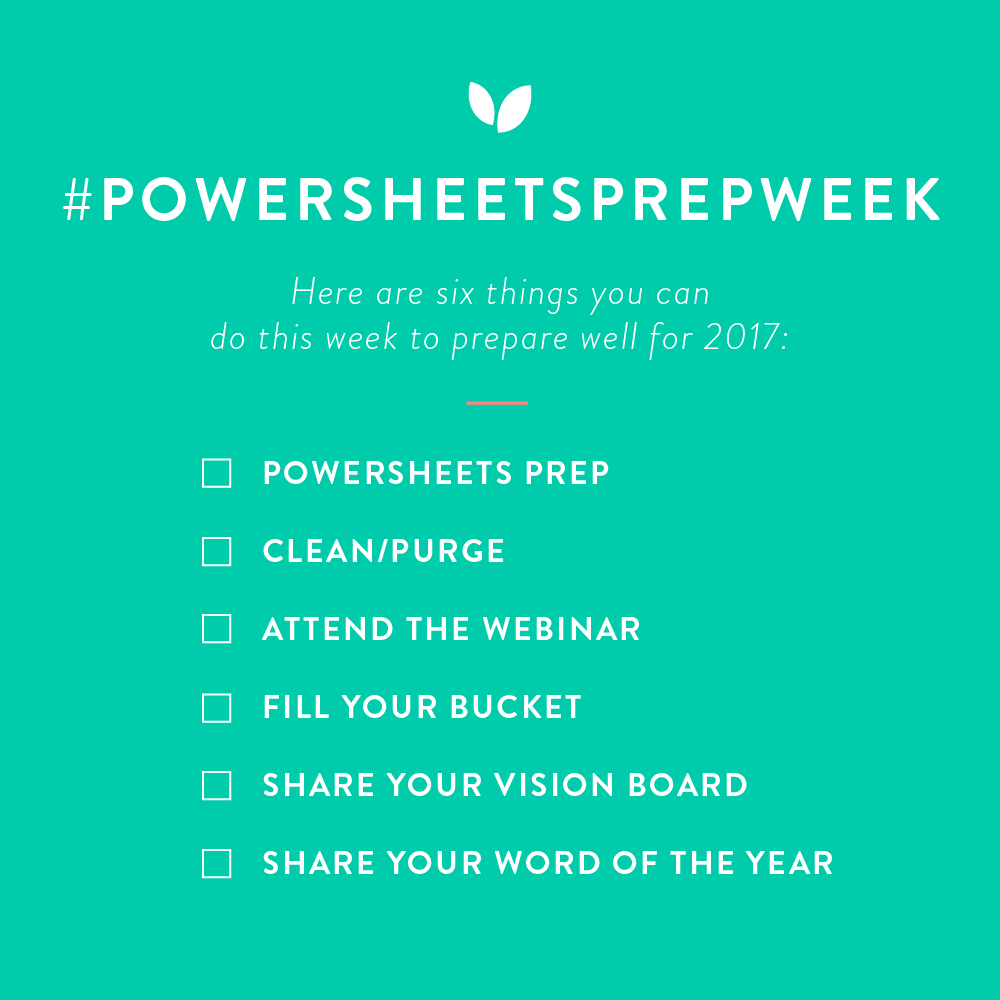 2017 PowerSheets Prep Week is here! – Cultivate