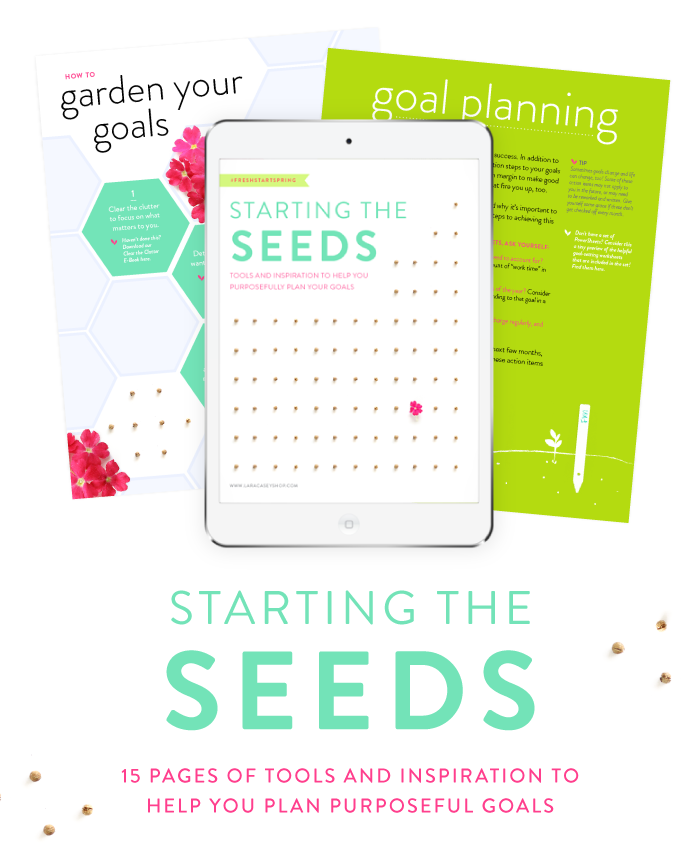 Starting the Seeds: Plan Purposeful Goals this April with the Lara Cas ...