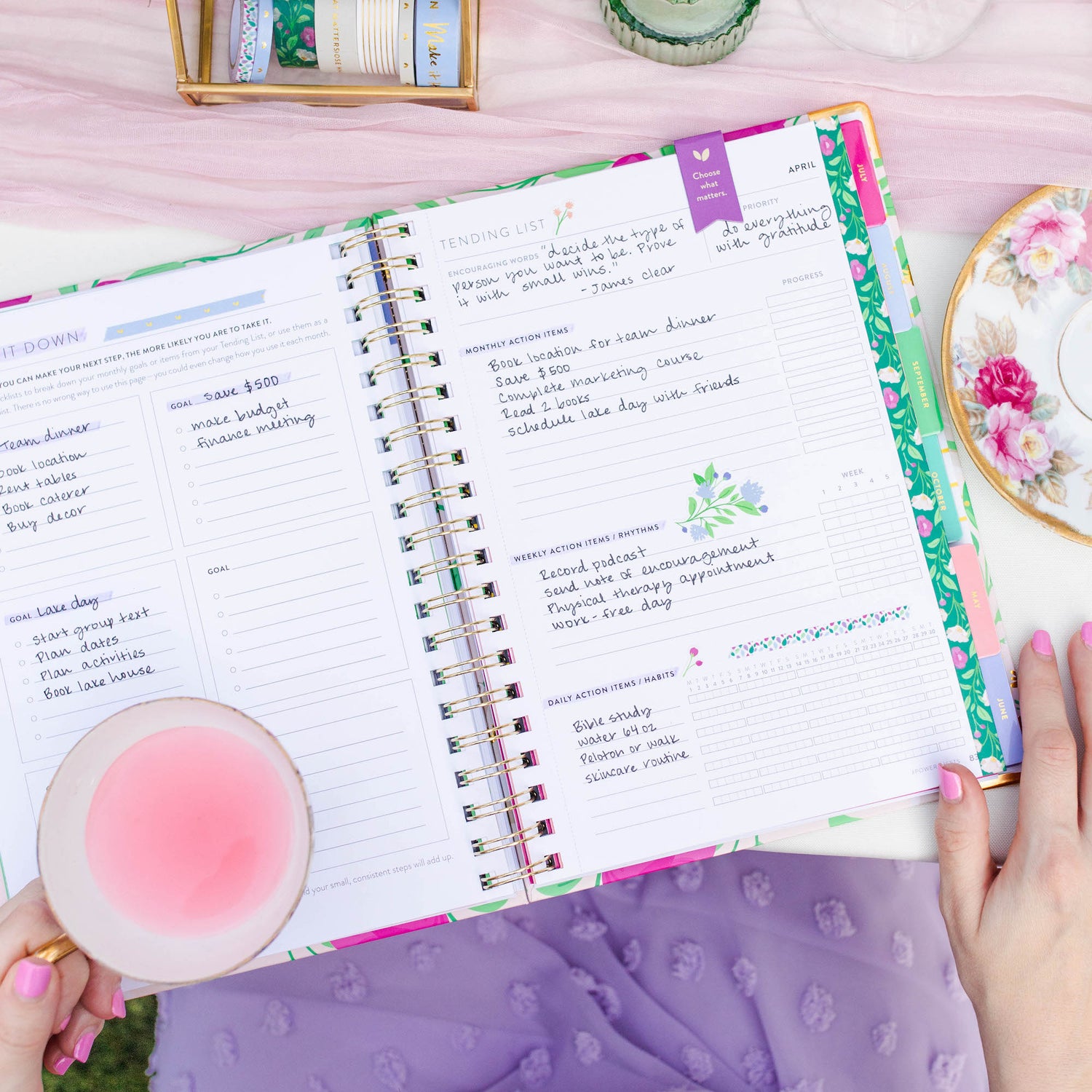 How to Use the Break It Down Page Across From Your Tending List – Cultivate