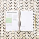 Fresh Start Daily Goal Planner® | Undated (Natural Linen Spiral ...