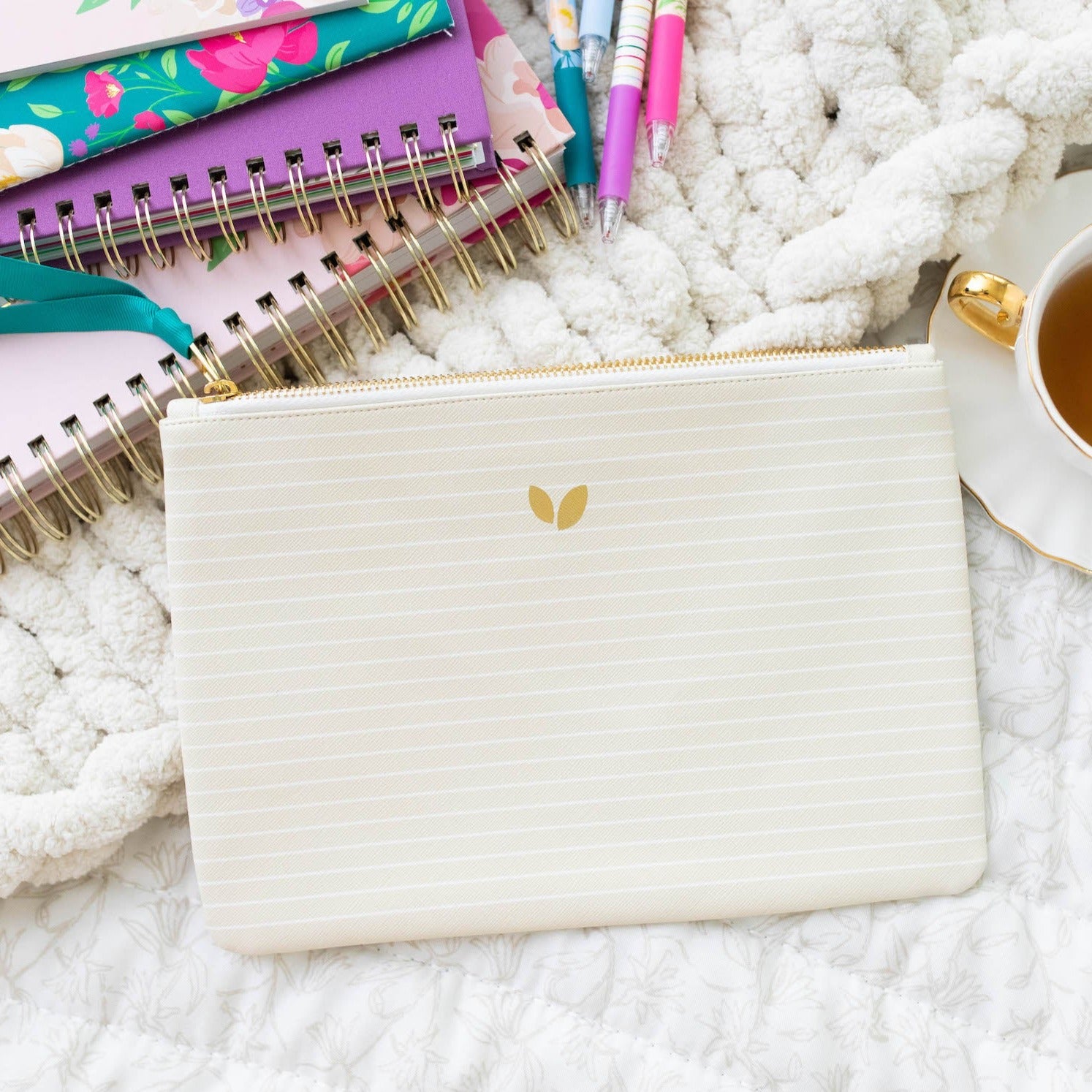 Accessory Pouch | Natural Stripe – Cultivate