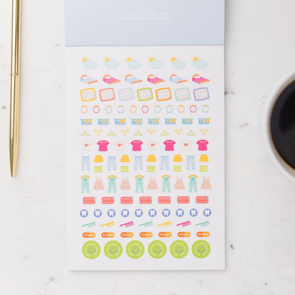Family Morning Routine Sticker Book – Cultivate