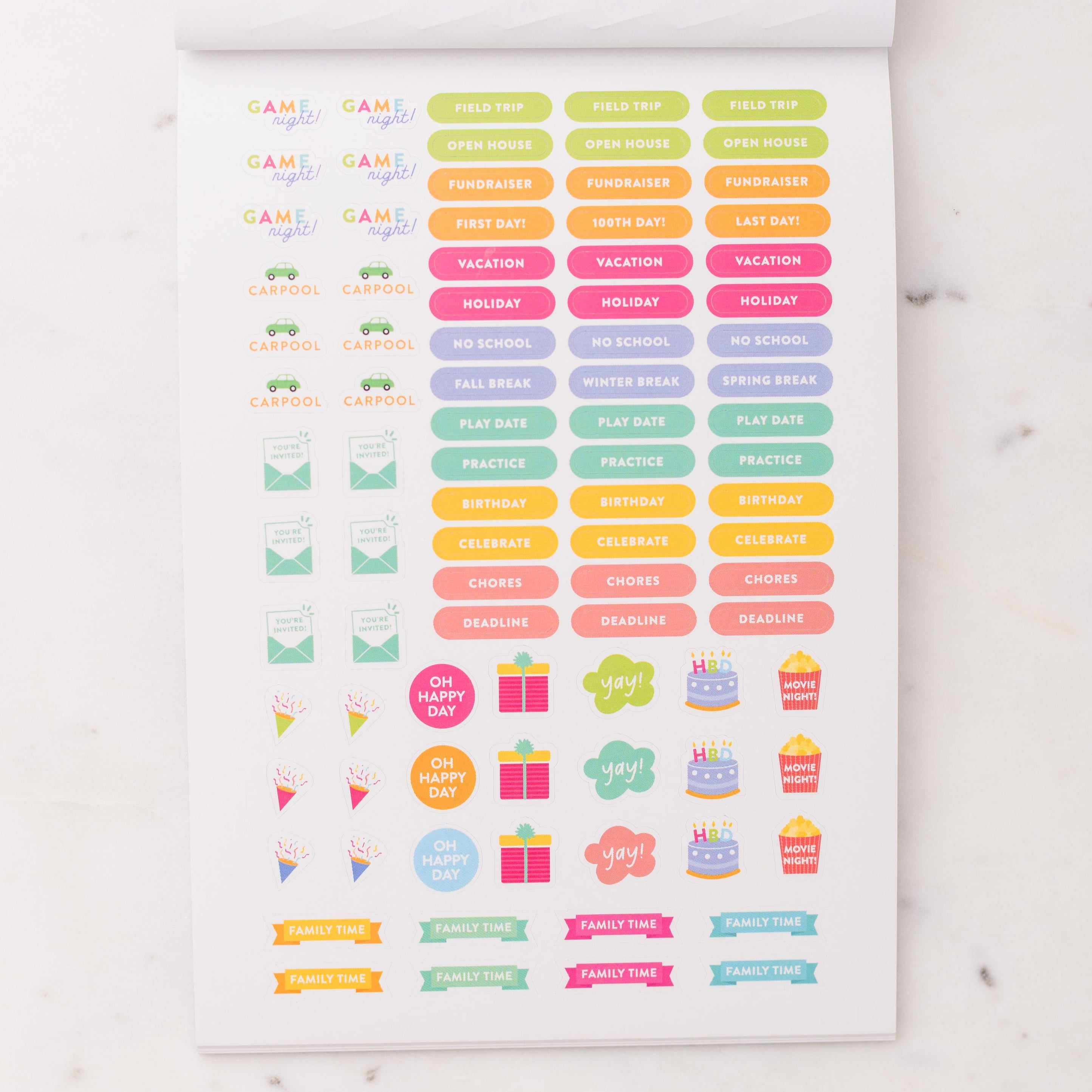 Family Morning Routine Sticker Book – Cultivate