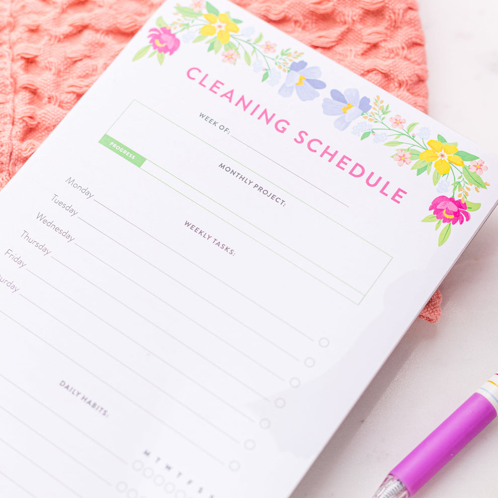 Cleaning Schedule Notepad – Cultivate