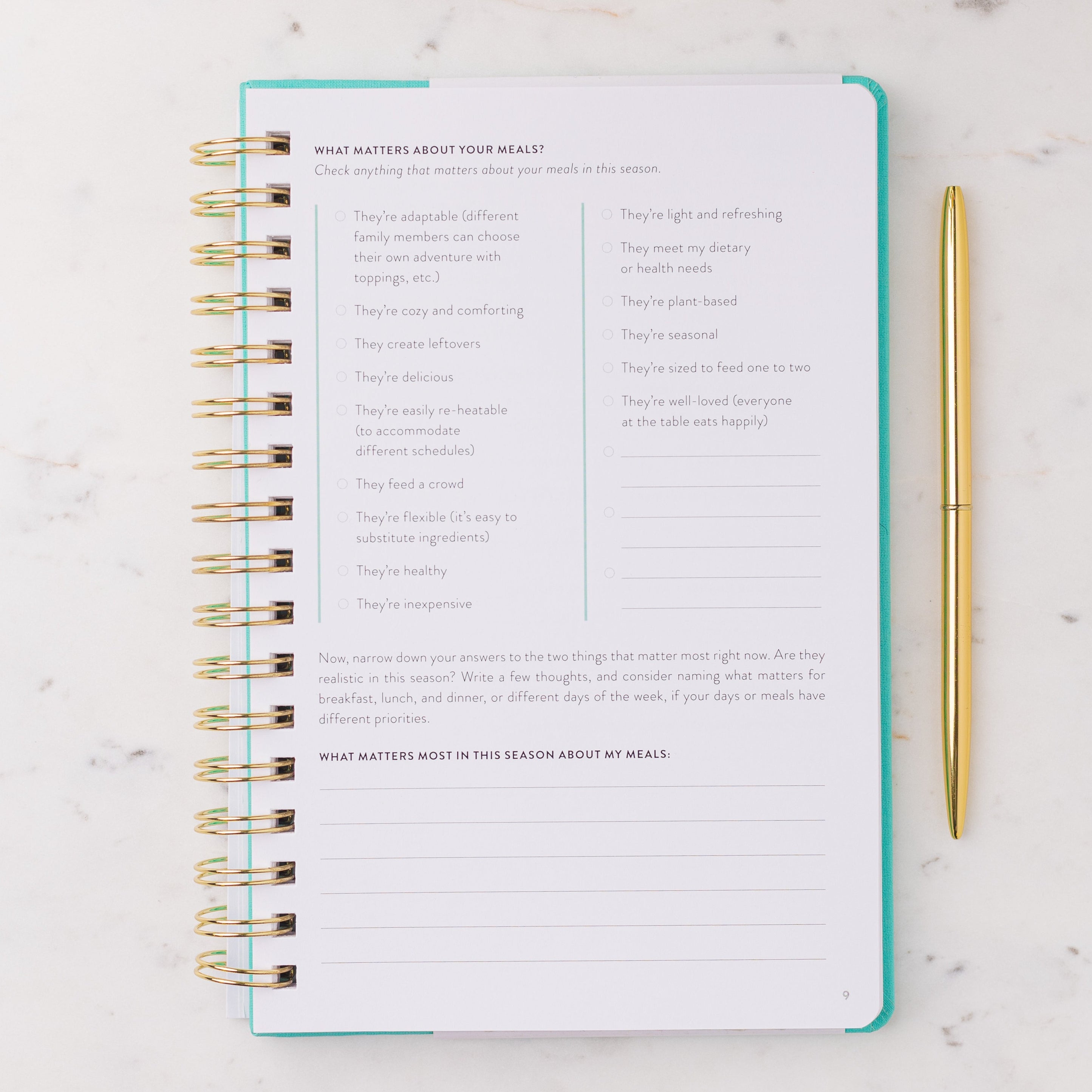 Meal Planning Journal – Cultivate