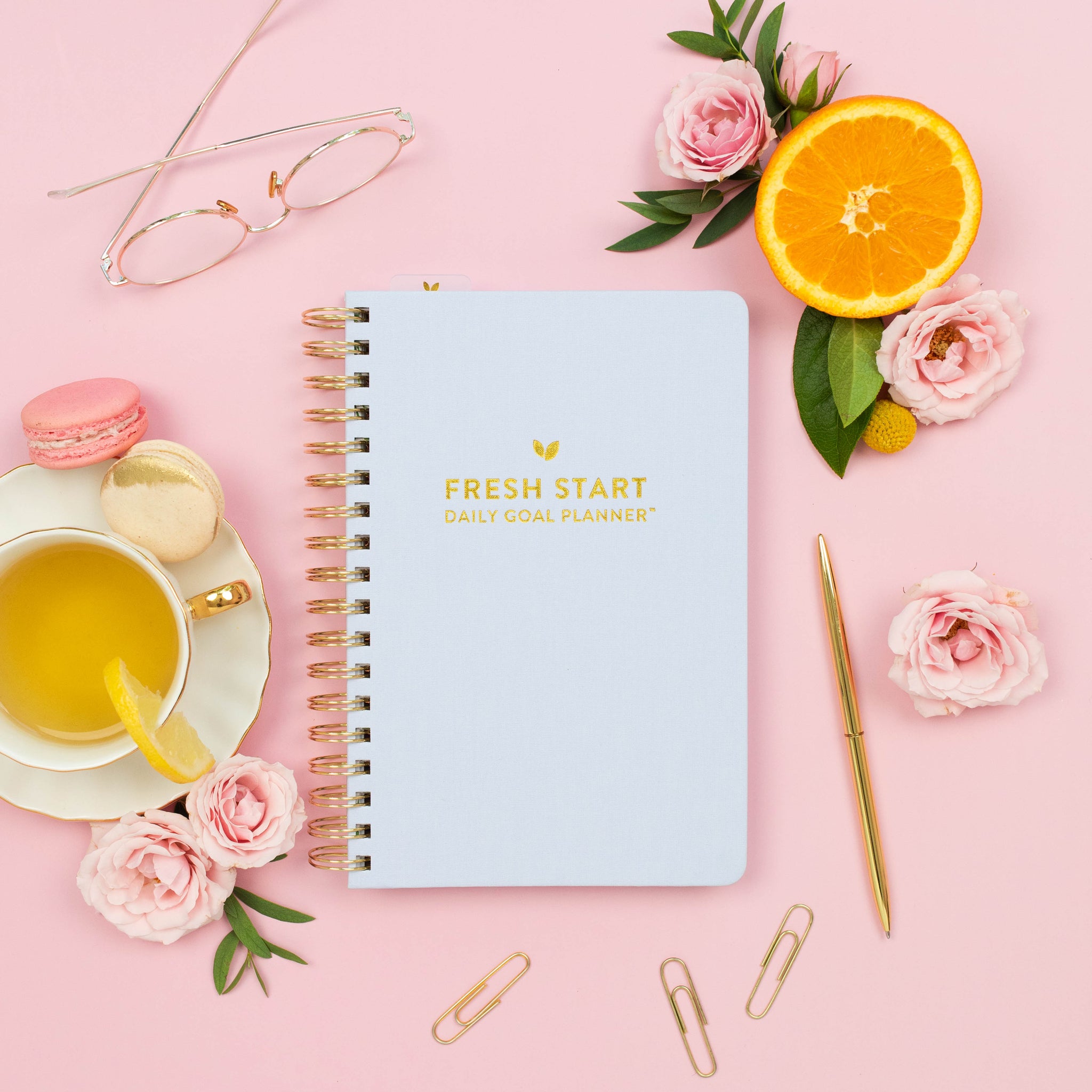 Fresh Start Daily Goal Planner® | Undated (Lavender Spiral) – Cultivate
