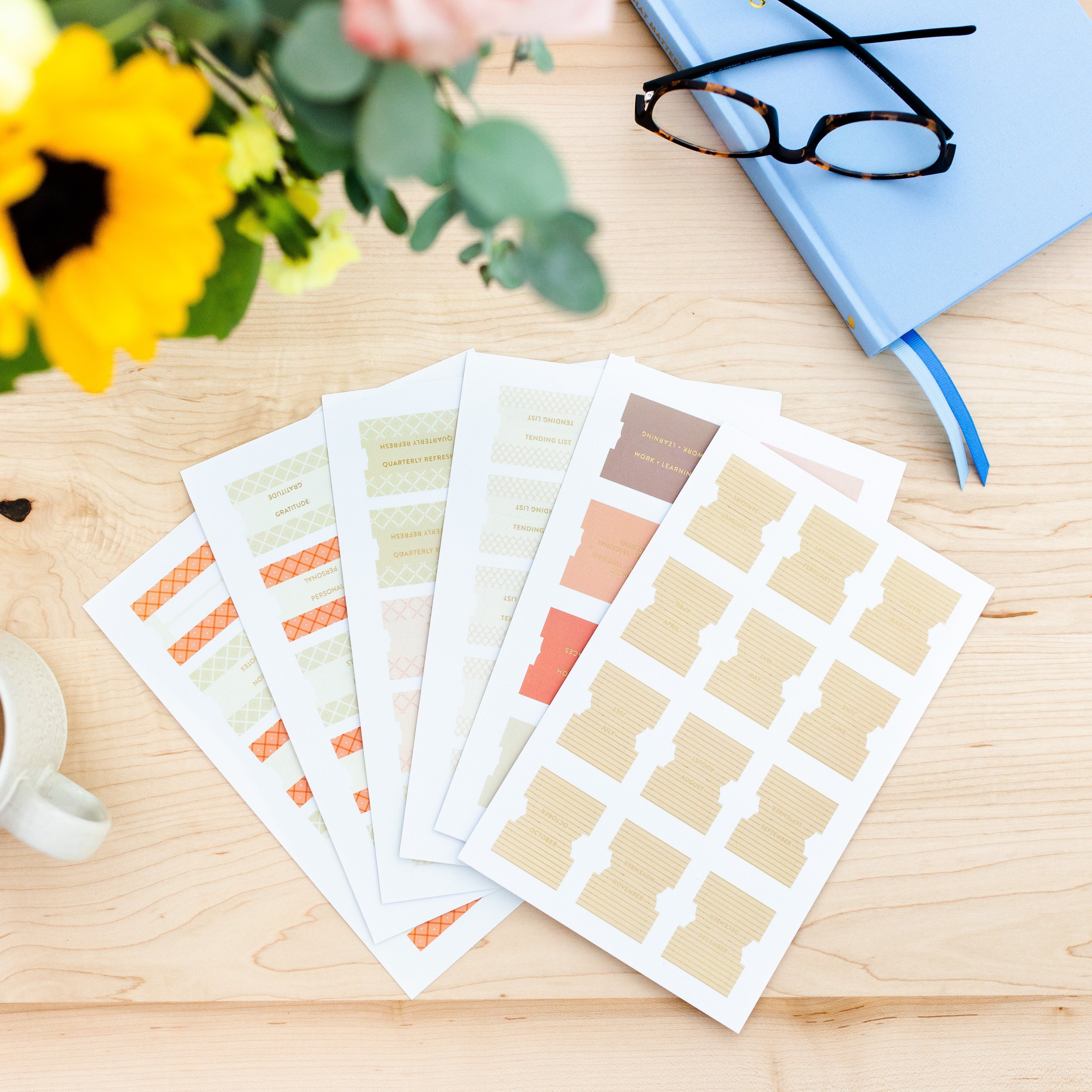 Neutral Planner Tabs Pack – Cultivate