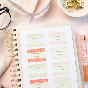 Neutral Planner Tabs Pack
