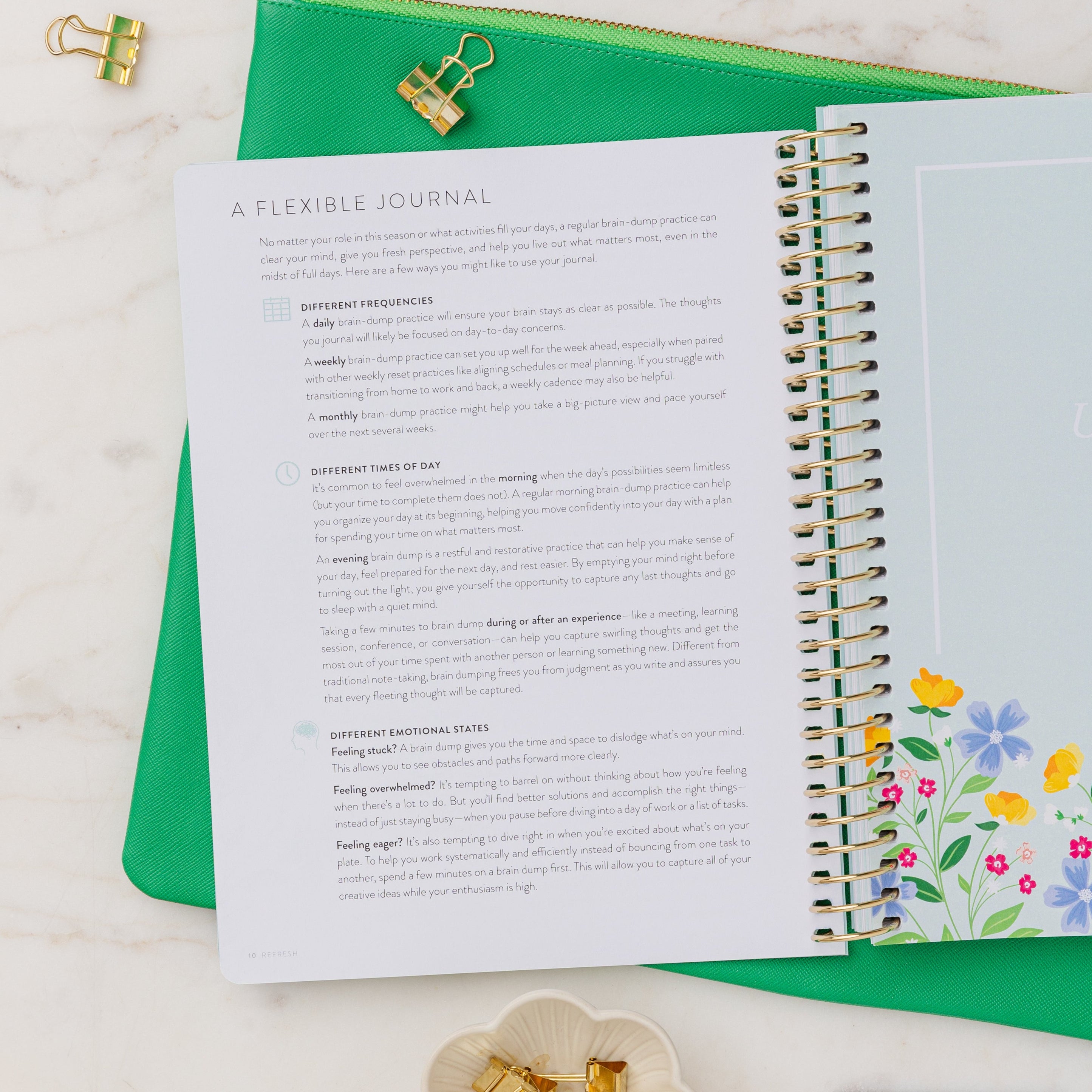 Refresh Brain Dump Journal | Periwinkle – Cultivate