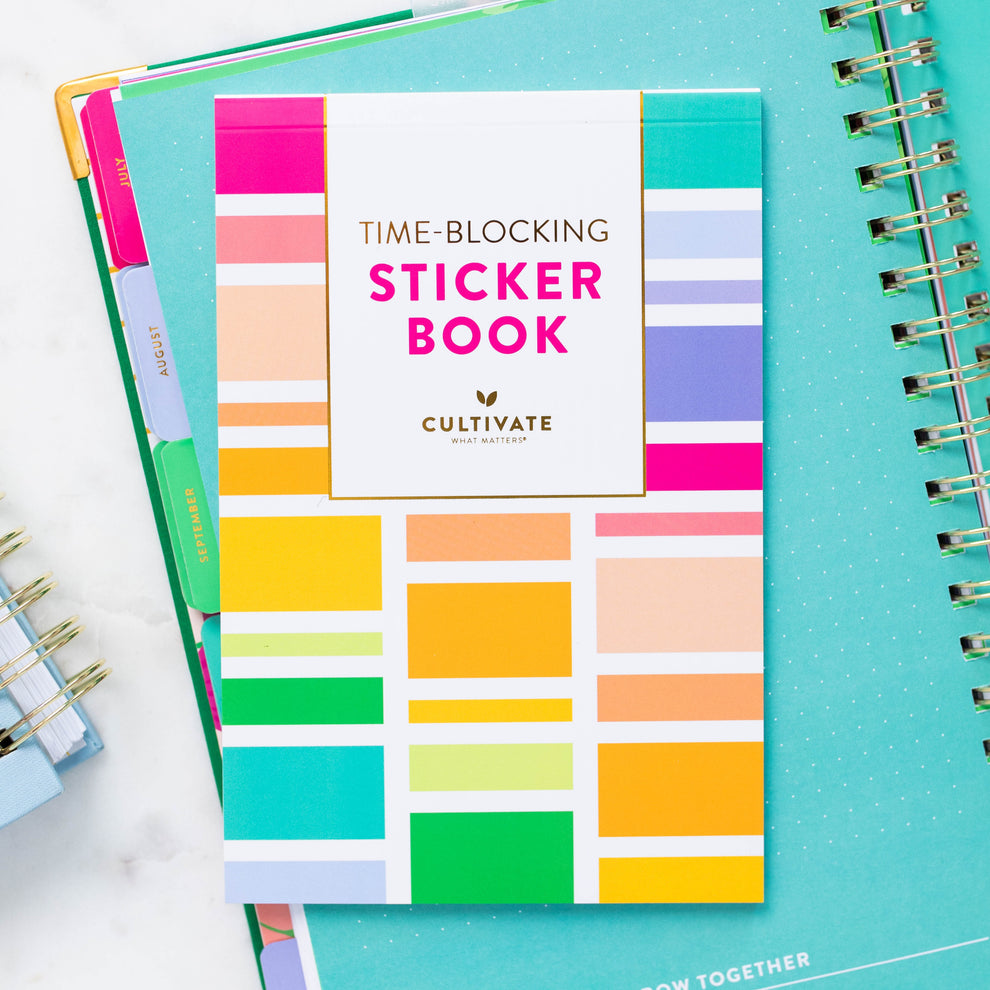 Time Blocking Sticker Book – Cultivate