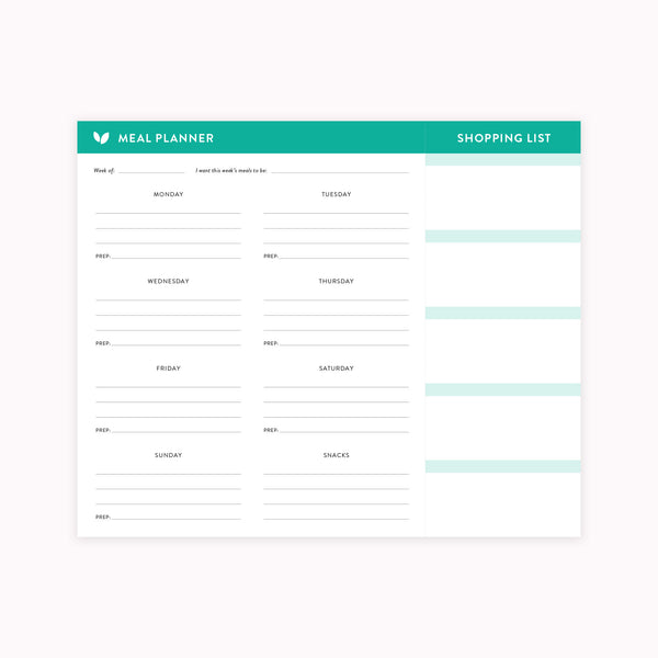 Meal Planner Notepad – Cultivate
