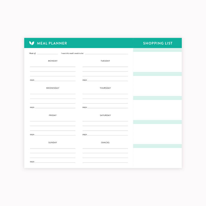 Meal Planner Notepad – Cultivate