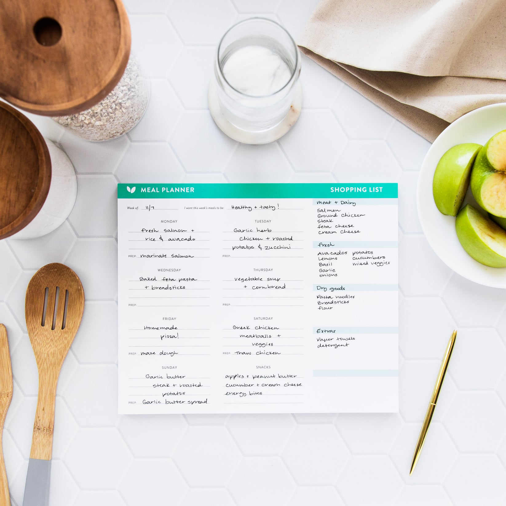 Meal Planner Notepad – Cultivate